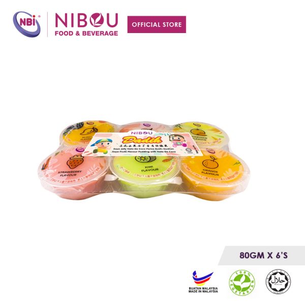 Nibou (NBI) DADIH Fruits Flavour Pudding with Nata De Coco Assorted ...